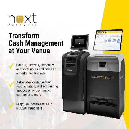 Save time and money in your venue with a Cash Recycler from Next Payments!